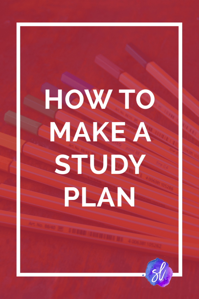 How To Make A Study Plan For Finals Sara Laughed