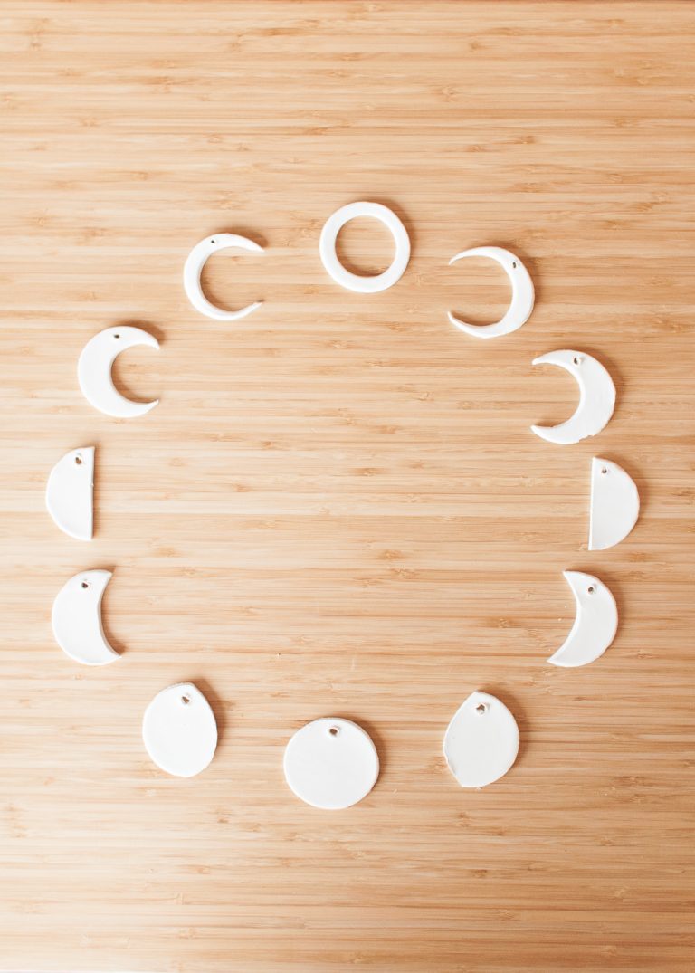 DIY These Clay Moon Ornaments to Make Your Tree Feel Magical • Sara Laughed
